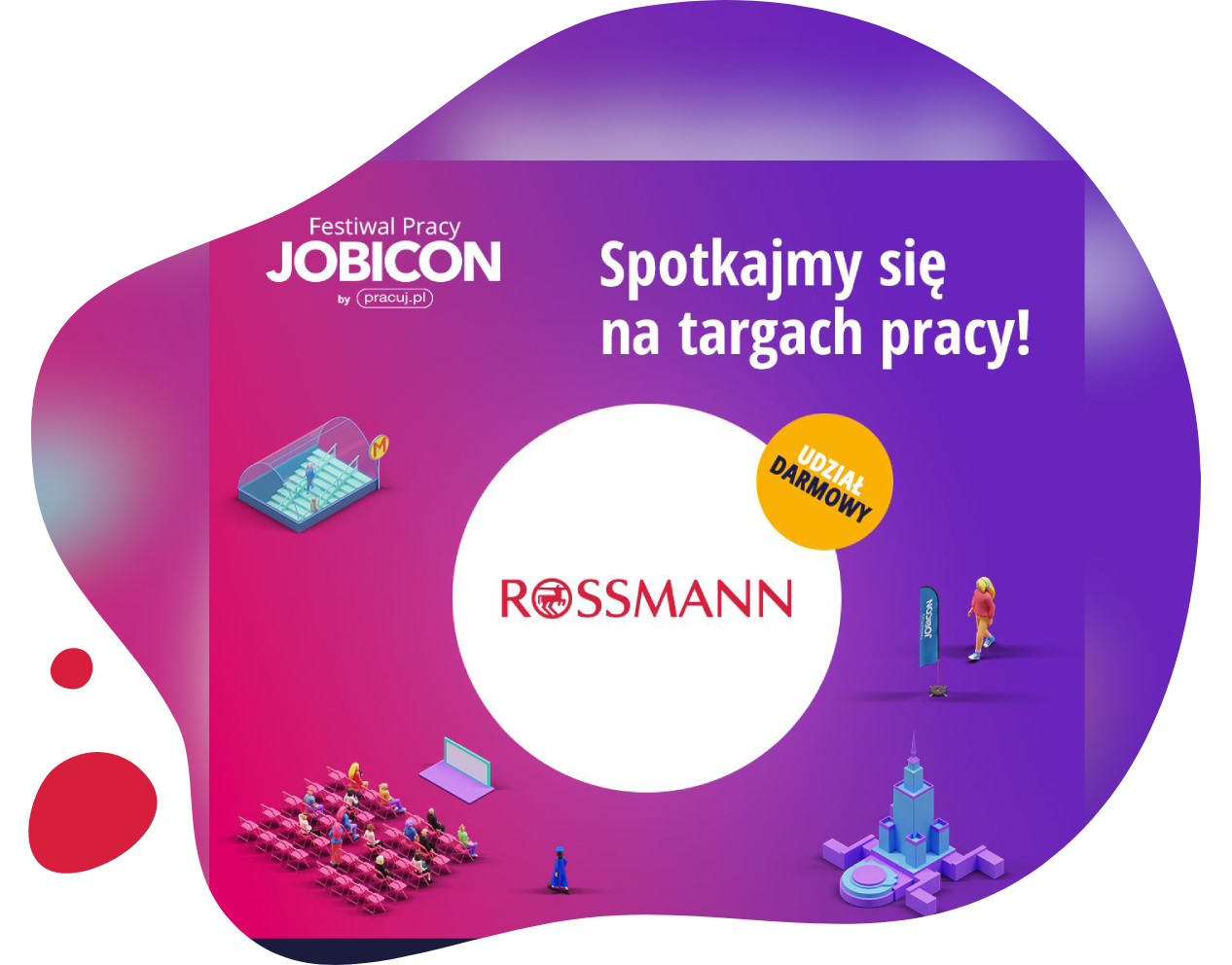 Zapraszamy do stoiska Rossmanna na Targach Pracy Jobin w Warszawie - Rossmann Kariera